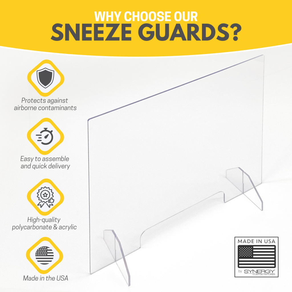 Sneeze Guards for Desktop
